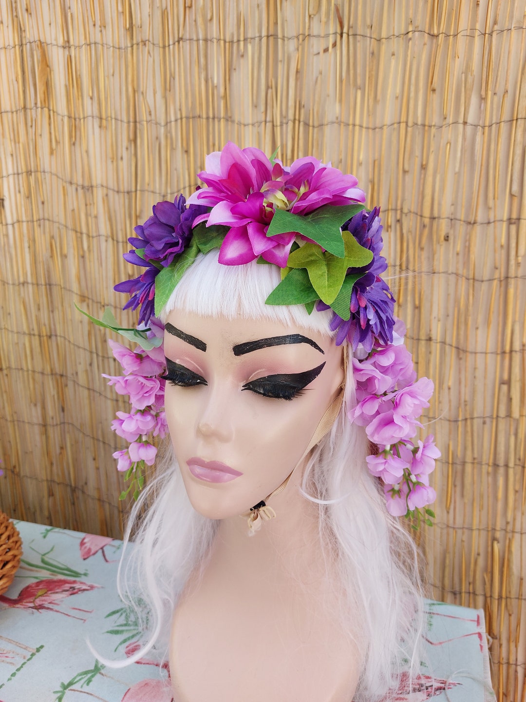 Floral Headpiece, Flower Wreath Crown, Flower Tiara, Hippie, Bohemian ...