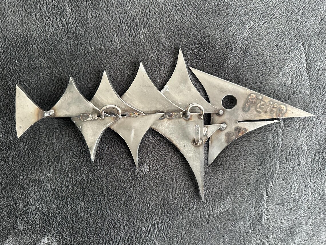 Metal Fish Bone Sculpture - Etsy