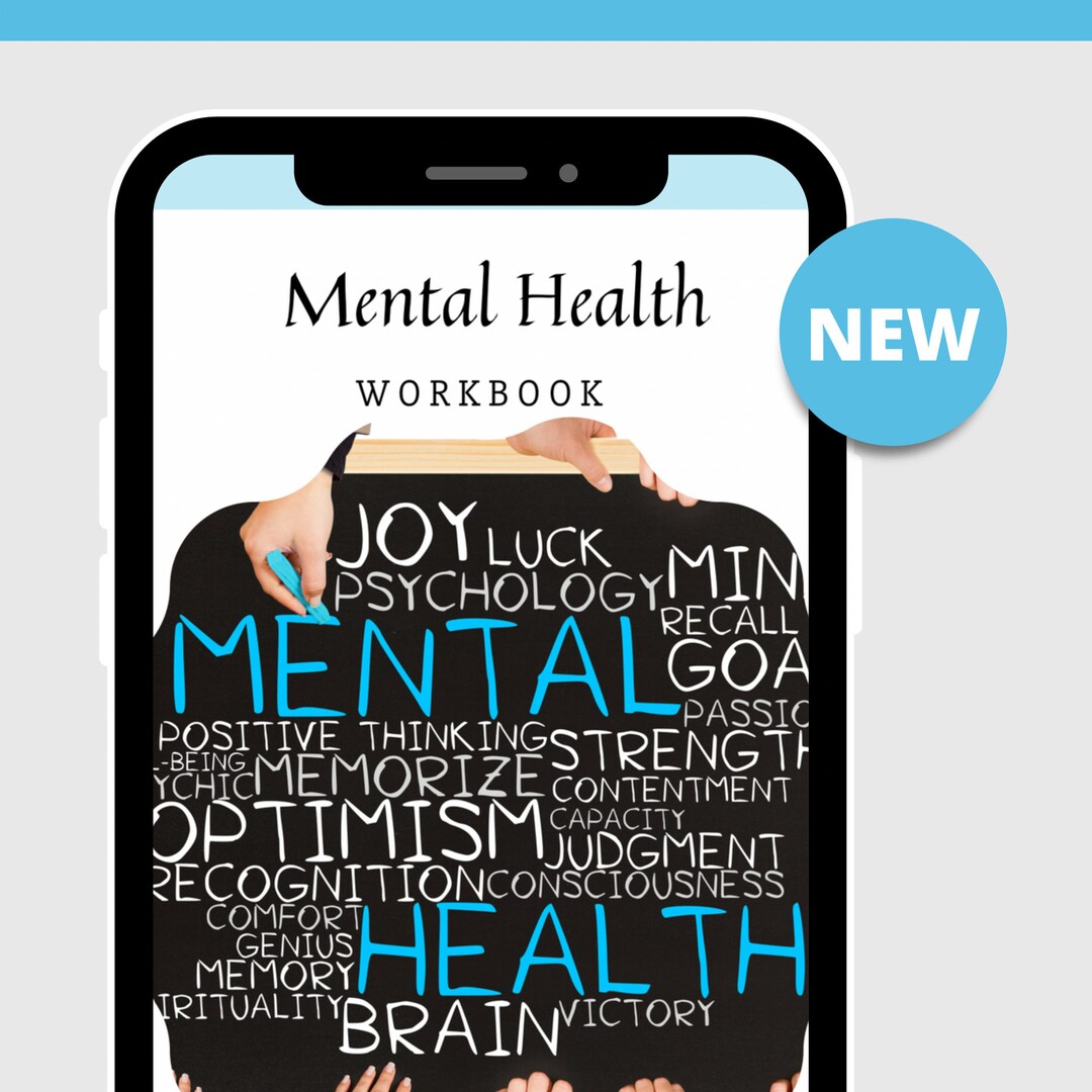 Mental Health Workbook, Health and Wellness, Printable Workbook, Self ...
