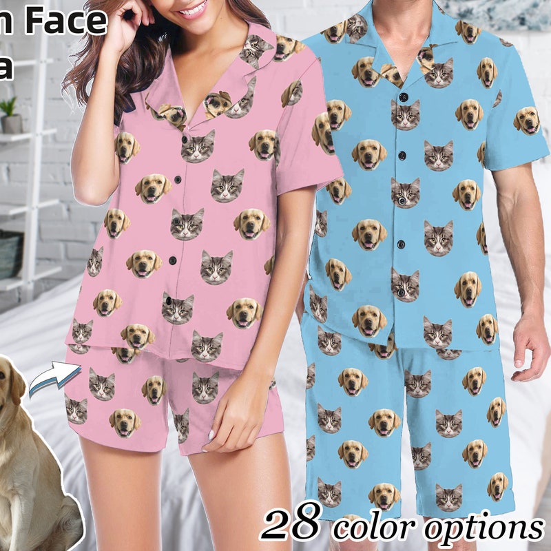 Pet Face Pj Top - Etsy