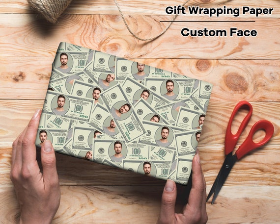 Custom Face Wrapping Paper Sheets Custom Wrapping Paper Gift - Etsy