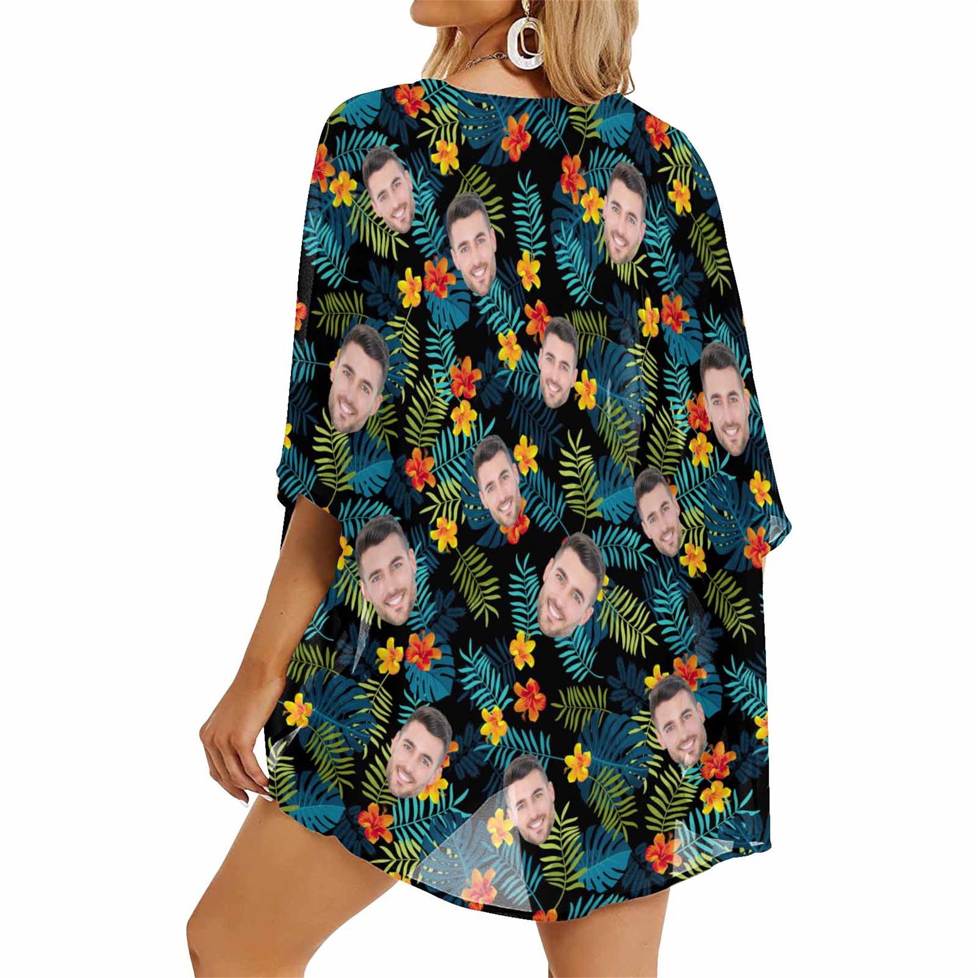 Custom Hawaiian Cover up Personalized Photo Bathing Suit Aloha - Etsy