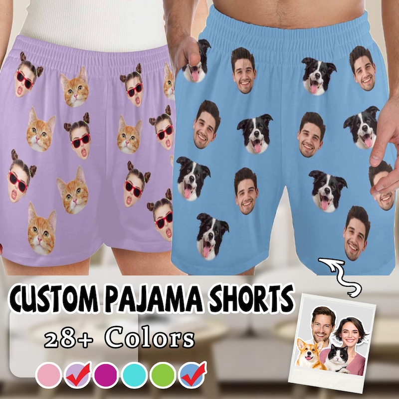 Bunny Pajama Shorts - Etsy