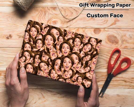 Funny Face Wrapping Paper Custom Photo Wrapping Paper Sheets - Etsy