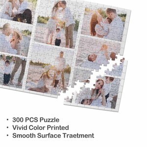 Custom Photo Collage Puzzle Personalized 300-500-1000 Pieces Wooden ...