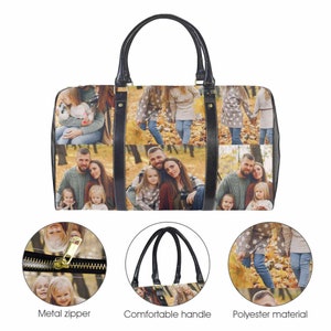 Personalised Duffle Bag Custom Photo Travel Bag Overnight Duffel Bag ...