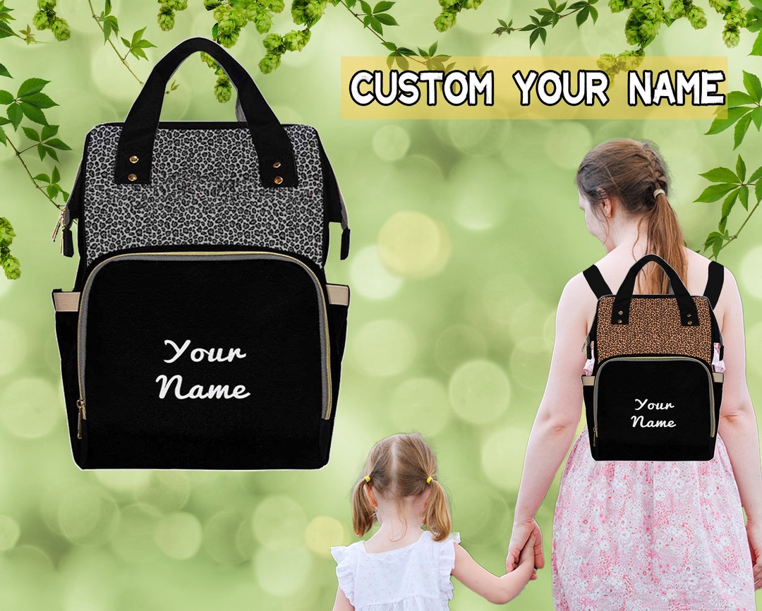 Custom Name Backpack,personalized Large Diaper Bag,knapsack Set for ...