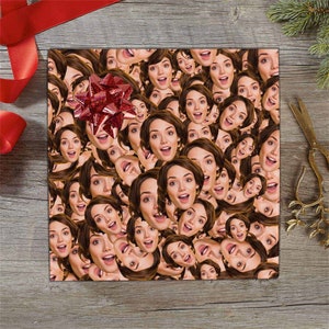 Funny Face Wrapping Paper Custom Photo Wrapping Paper Sheets ...