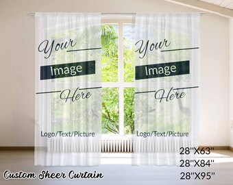 Custom Sheer Curtain - Etsy