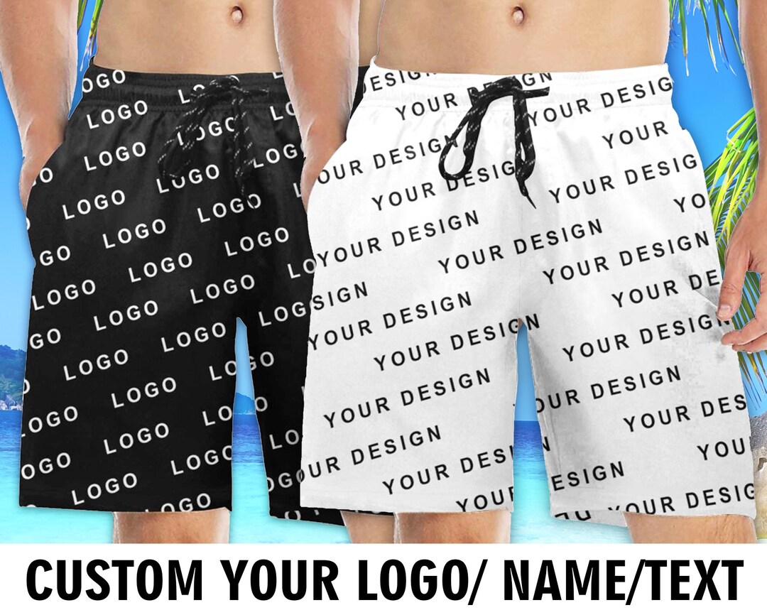 Custom Your Design Swim Trunk Men Beach Shorts Personalized Your Deaign ...