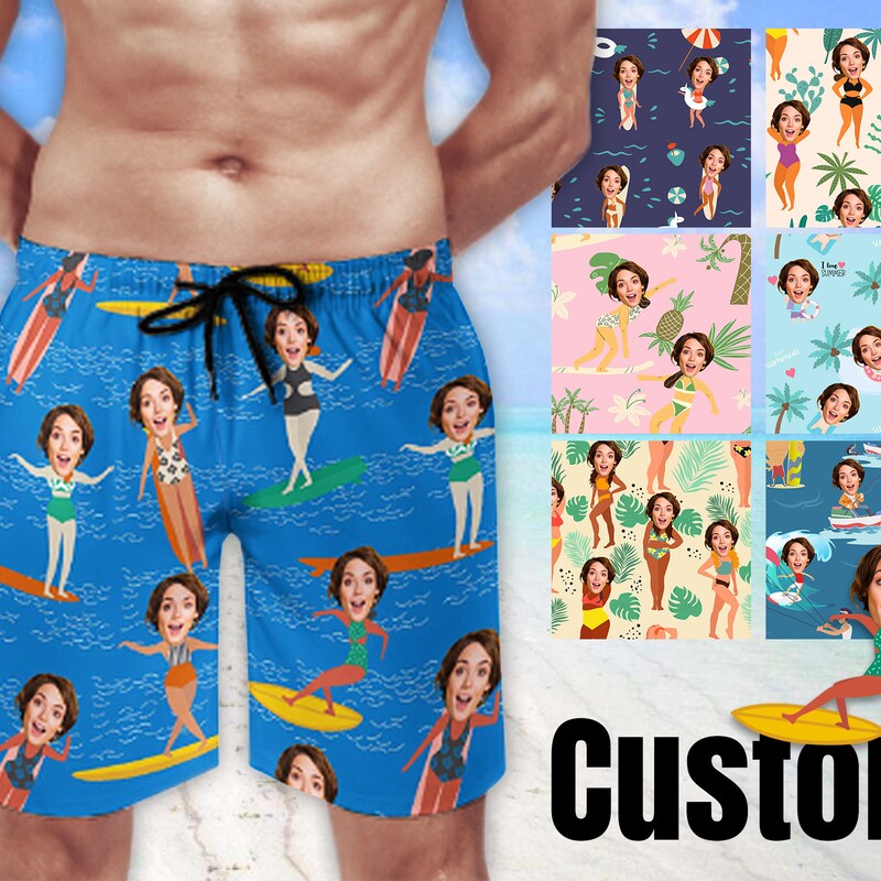 Funny Men Swim Trunks - Etsy
