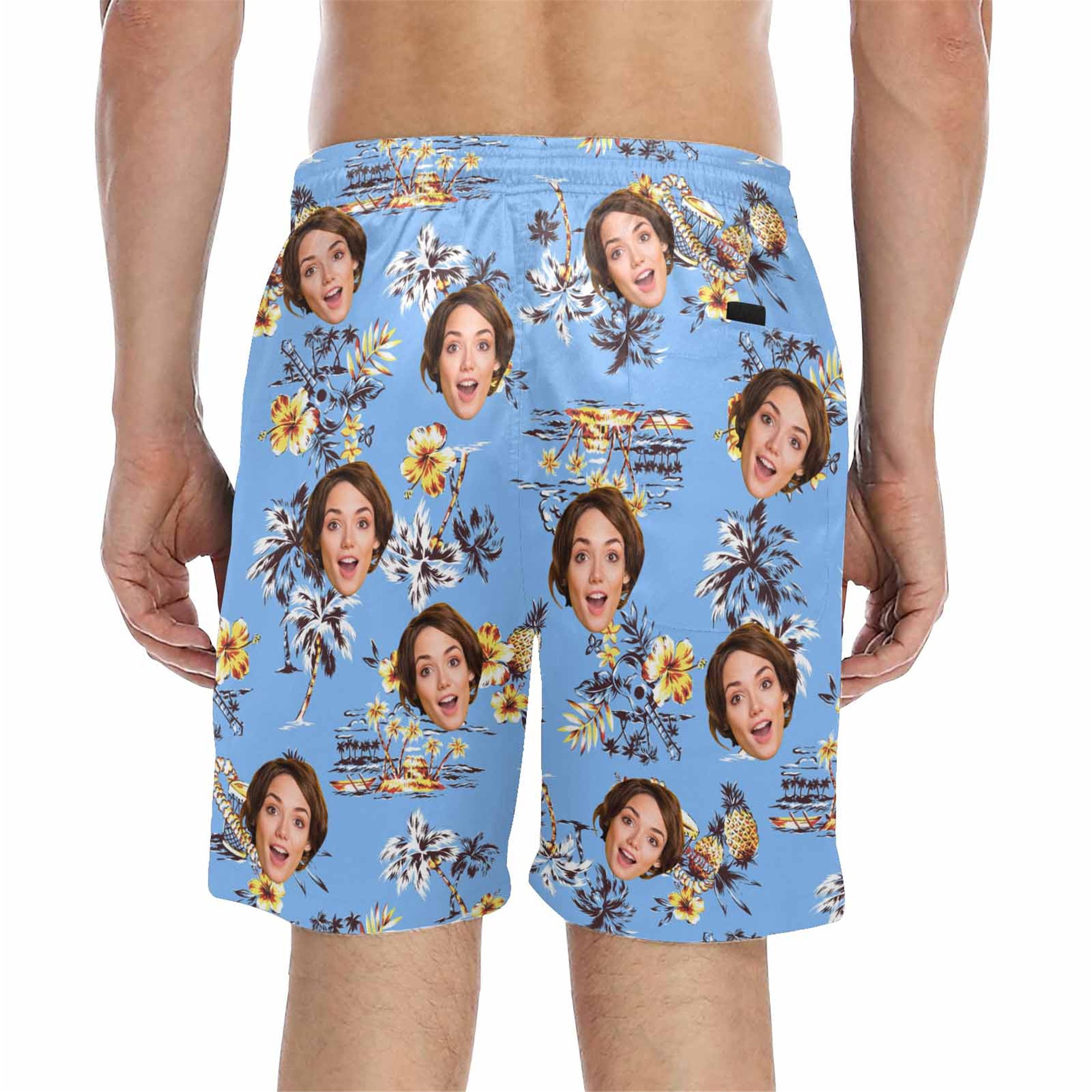 Custom Face Men Swimwear Personalized Men Bathing Suit Face on | Etsy