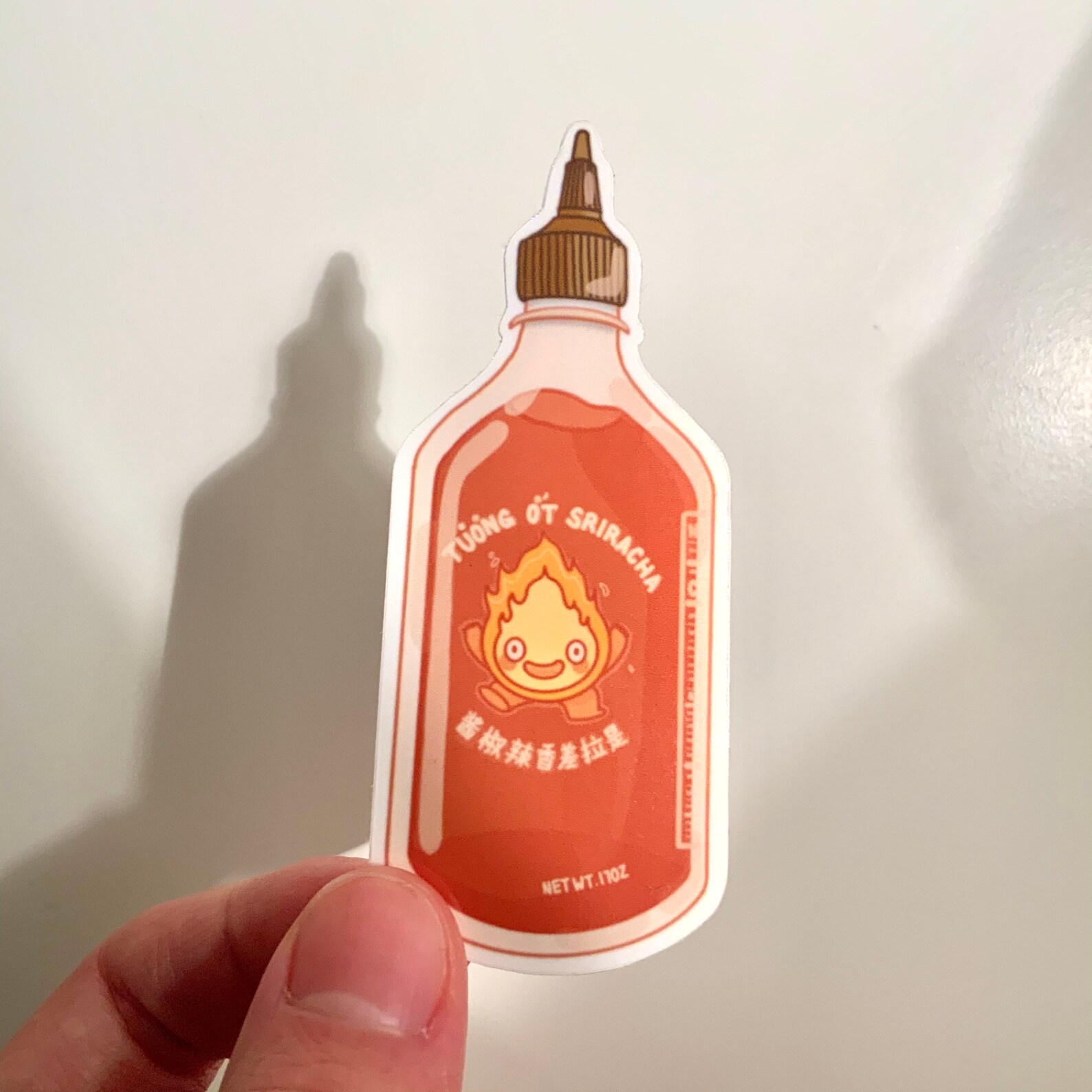 Asian Sauces Stickers Calcifer Sriracha Hot Sauce Kiki Soy | Etsy