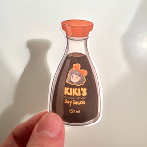 Asian Sauces Stickers Calcifer Sriracha Hot Sauce, Kiki Soy Sauce ...