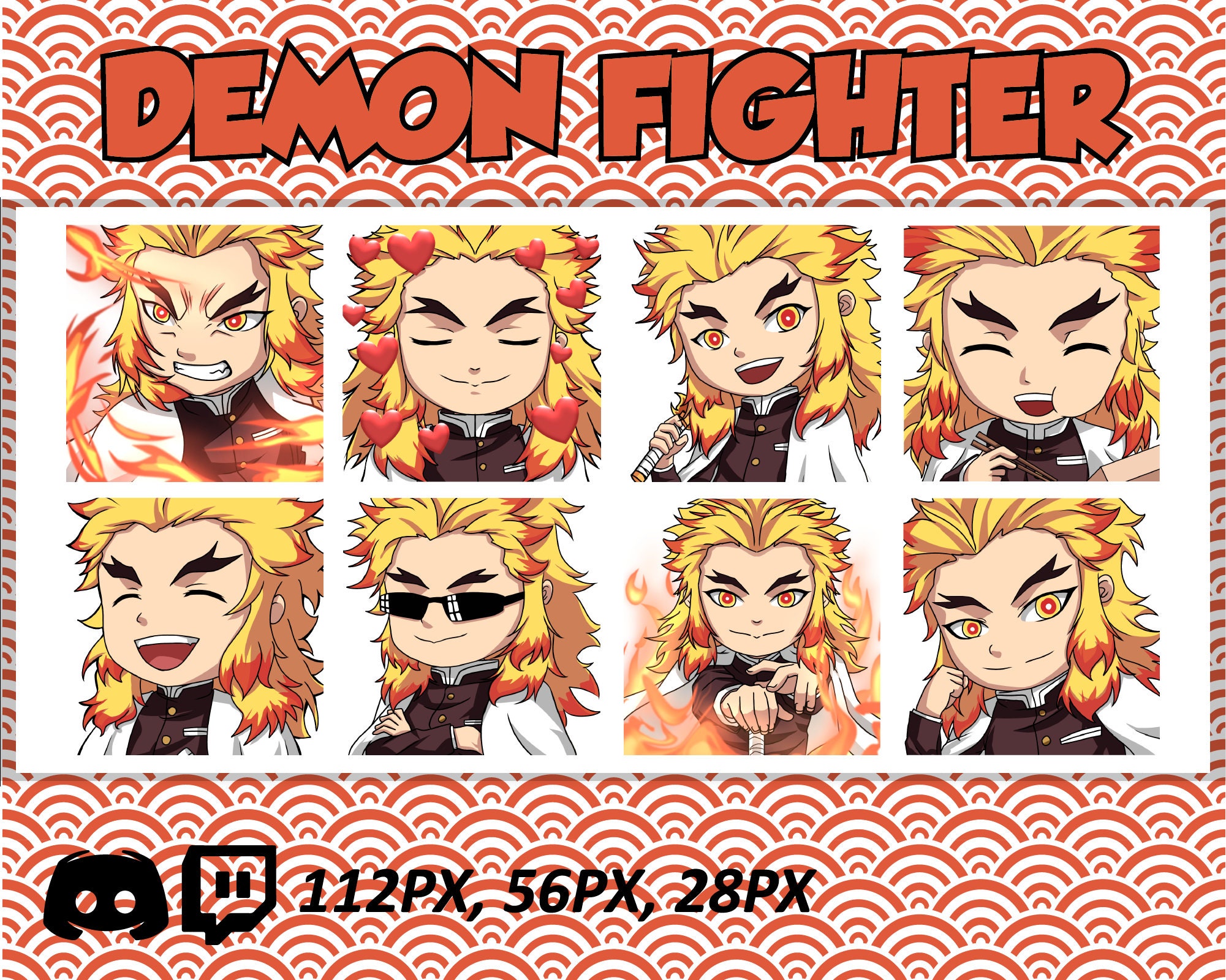 Anime Emotes Cute Emotes Demon Boy Manga Emotes Emote - Etsy Canada