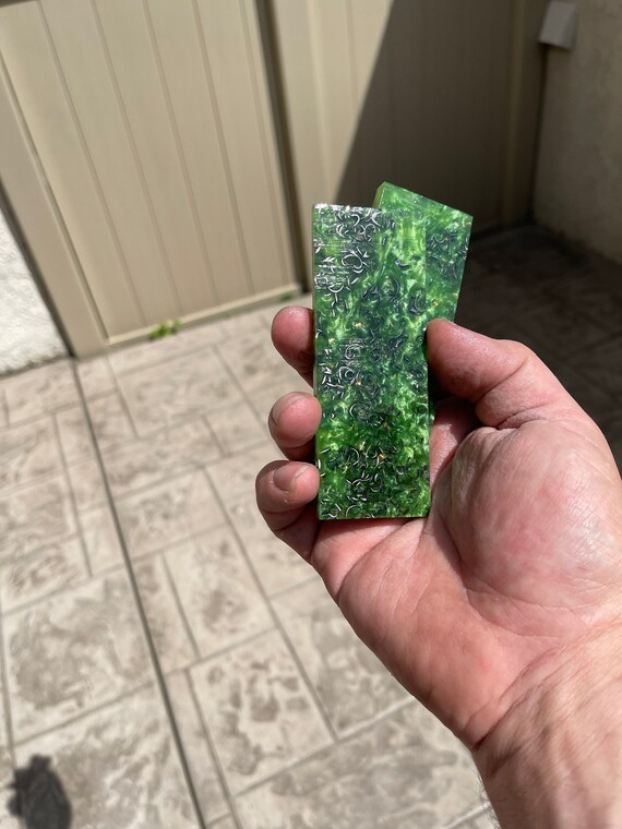 Resin/metal Knife Handle Scale | Etsy