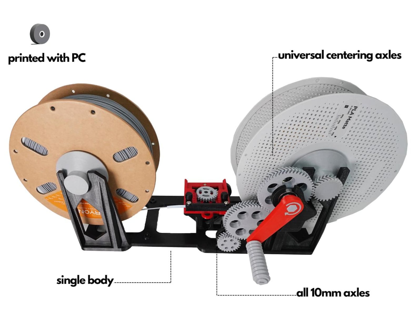 Bambu Lab 3D Printing Filament Spool Switcher / Winder / Respooler ...