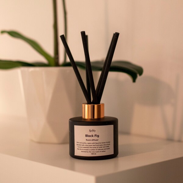 Black Reed Diffuser - Etsy UK