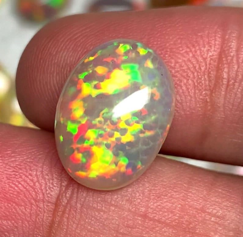 8 Cts.stunning Gorgeous Honeycomb Pattern Welo Opal MM Size - Etsy