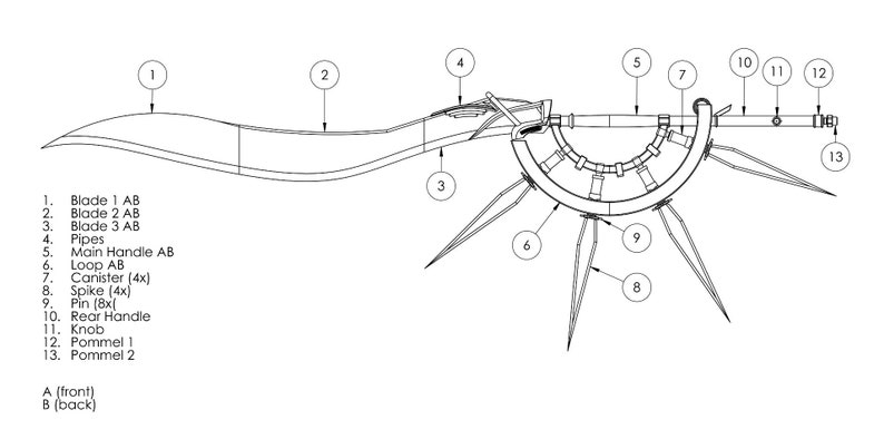 Arknights Thorns' Sword STL Files - Etsy