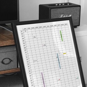 Forever Wall Calendar / Printable Planner Palendar / Modern | Etsy