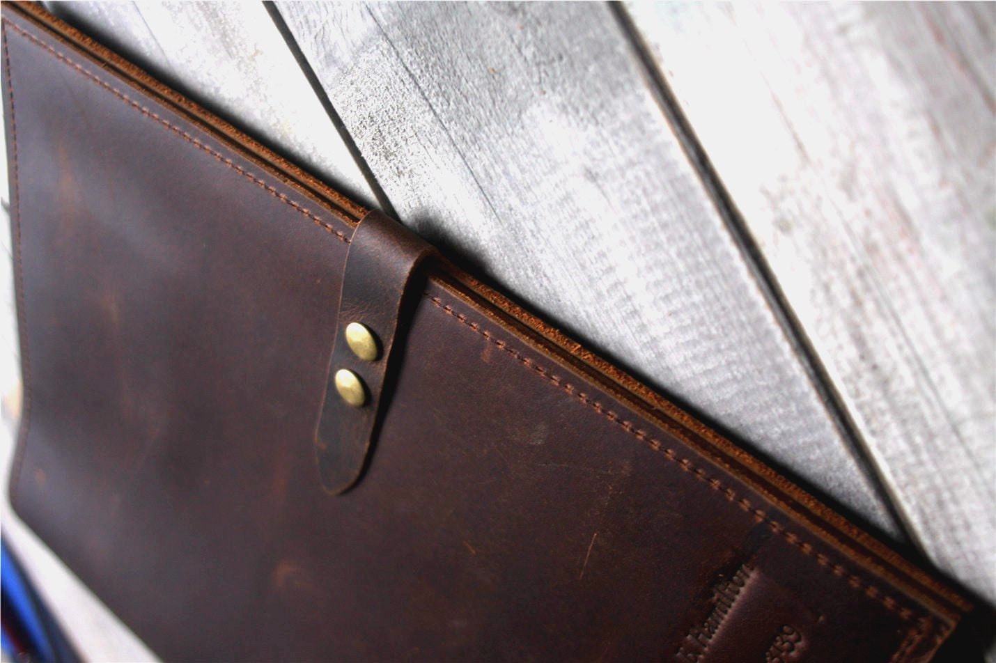 Leather Portfolio Folder for Men Personalized Leather | Etsy