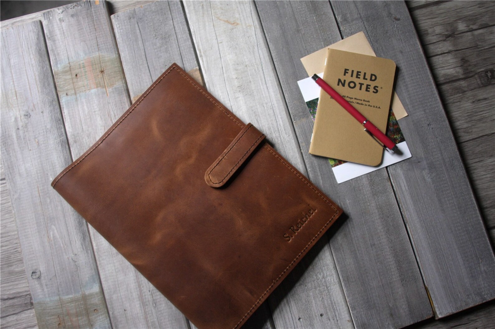 Housse en cuir personnalisée pour MacBook Pro, pochette pour ...