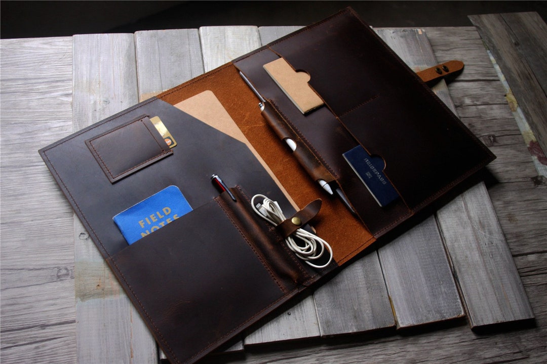 Engraved Leather Surface Pro 7 8 9 Case Laptop 3 4 5, SE, Go, Studio 13 ...