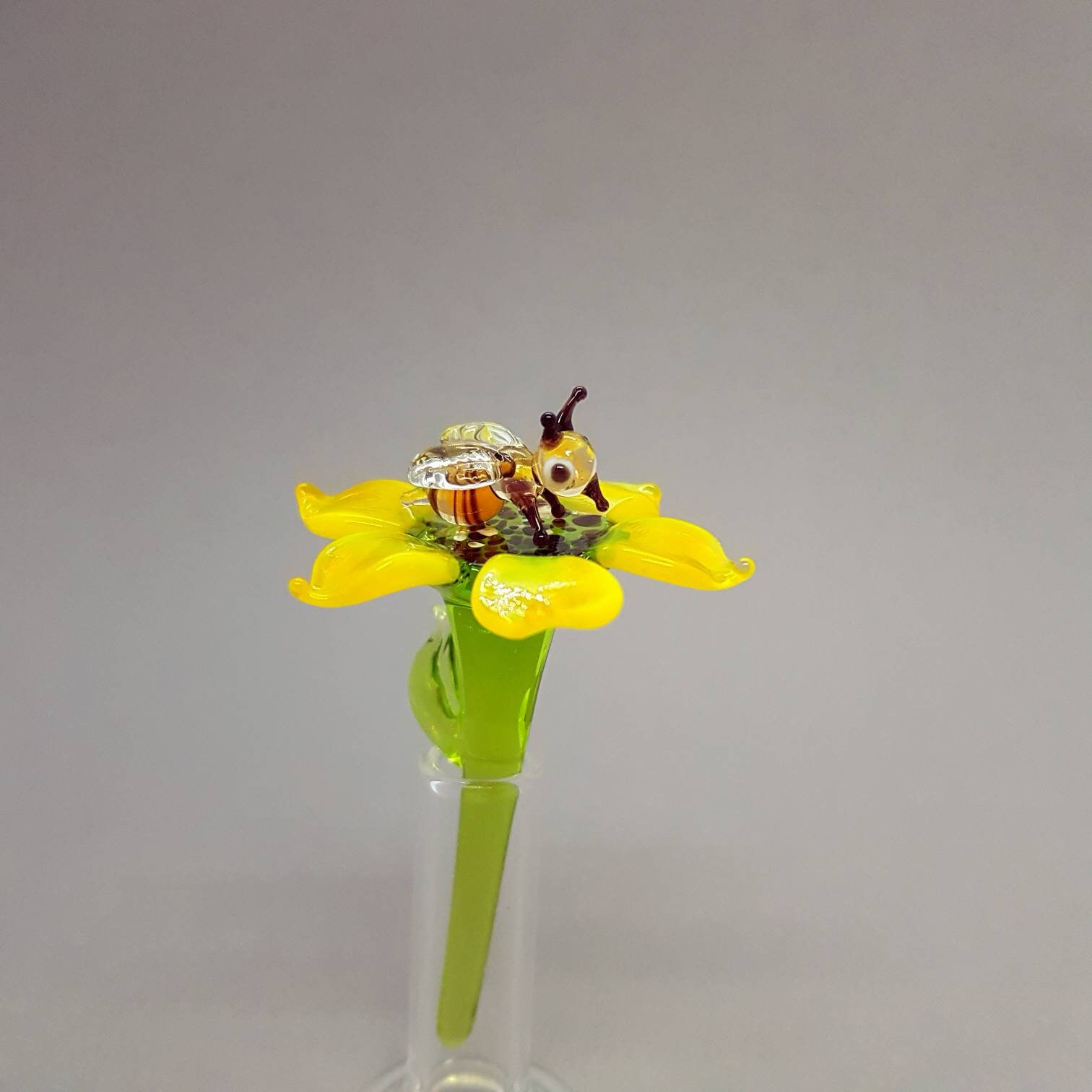 Glass Honey Bee True Size Honey Bee Glass Bees - Etsy