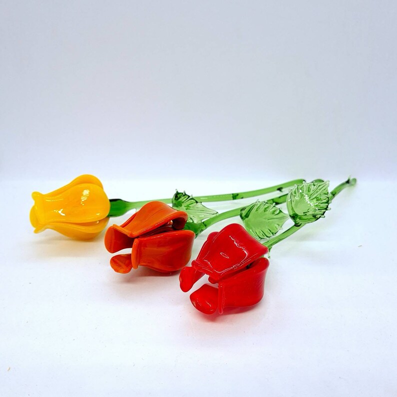 Gorgous Glass Roses Hand Blown Glass Roses Flowers Hand - Etsy