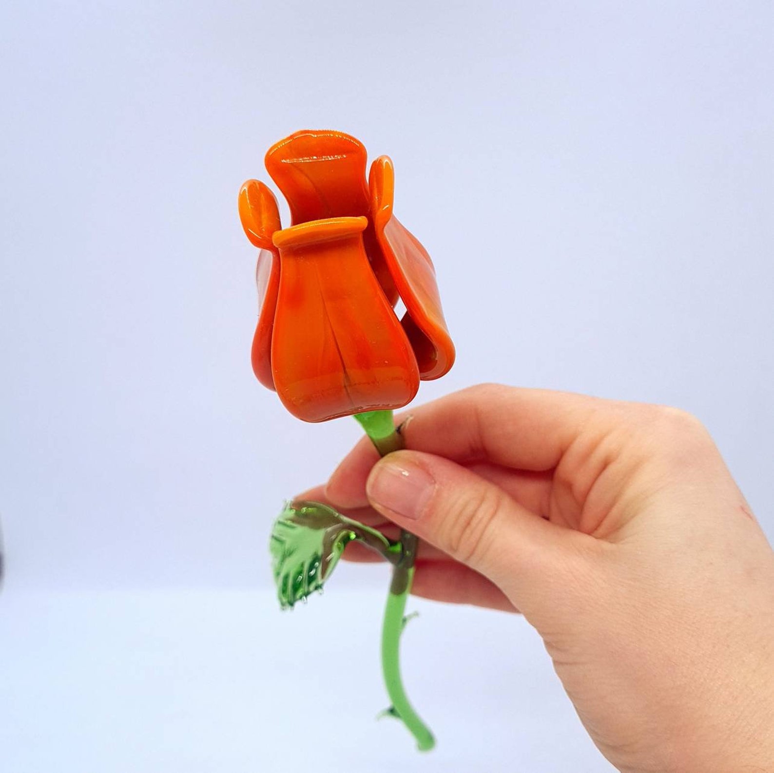 Gorgous Glass Roses Hand Blown Glass Roses Flowers Hand - Etsy