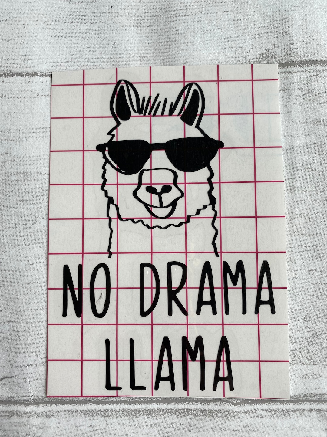 No Drama Llama Vinyl Vinyl Decal Planner Accessories - Etsy