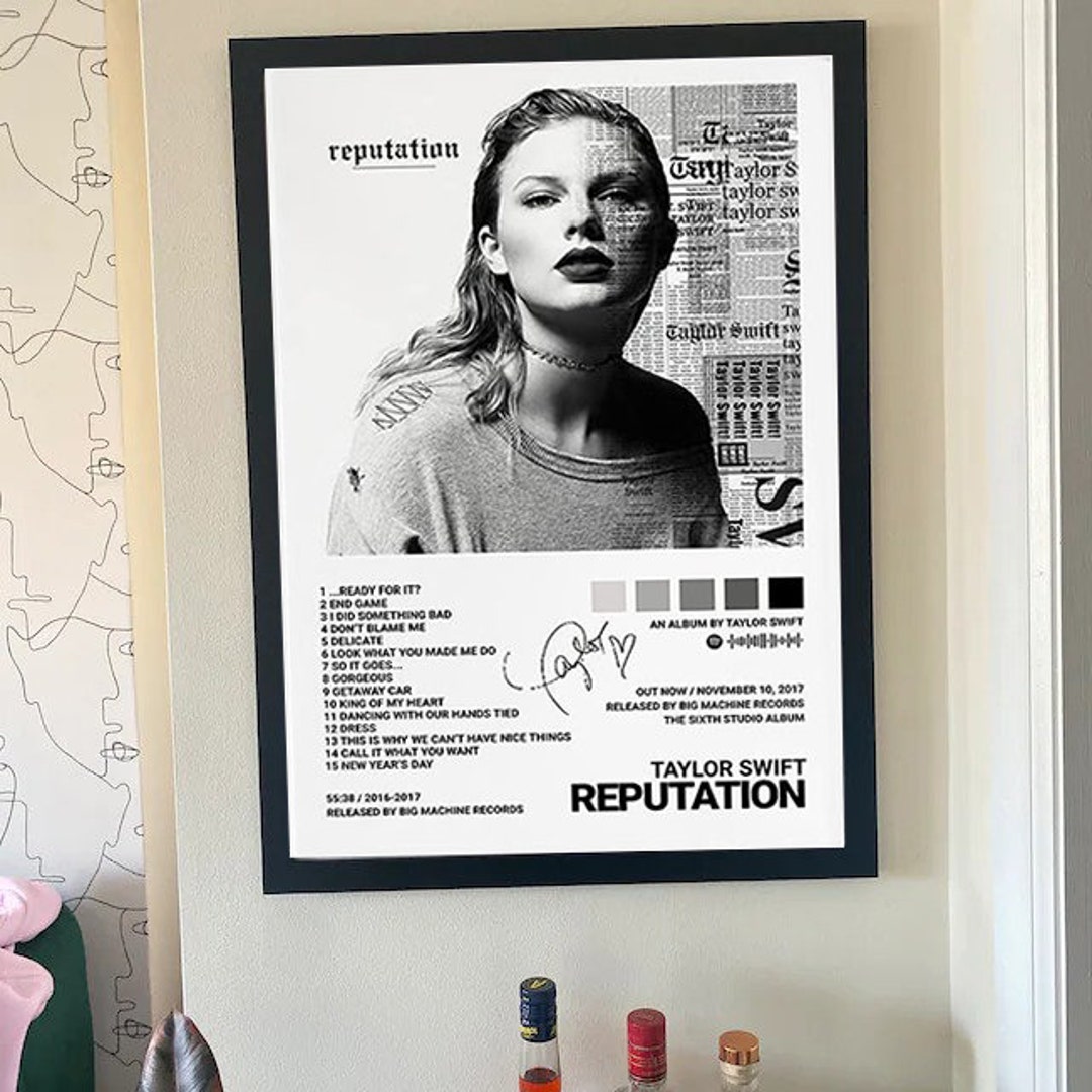 Reputation Music Album Cover Signed Limited Posters Room - Etsy