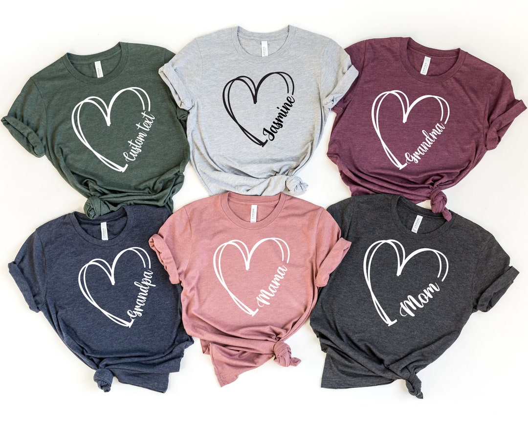 Personalized Mom Shirt, Gift for Family, Gift for Him, Gift for Them ...