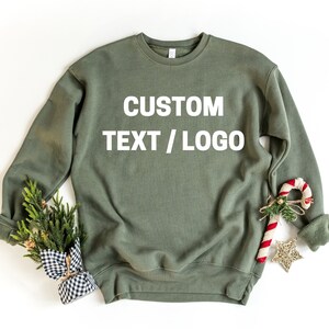 Custom Text Design Sweatshirt Personalized Writing Saying - Etsy