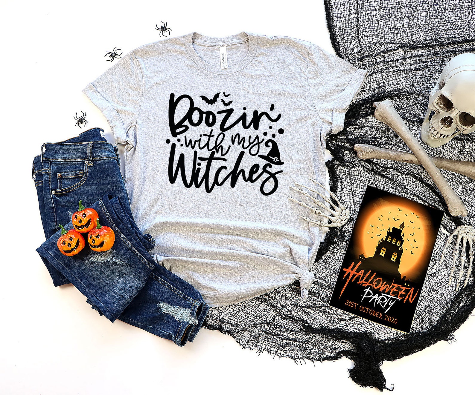 Boozin With My Witches Tshirt Drink up Witches Shirt | Etsy