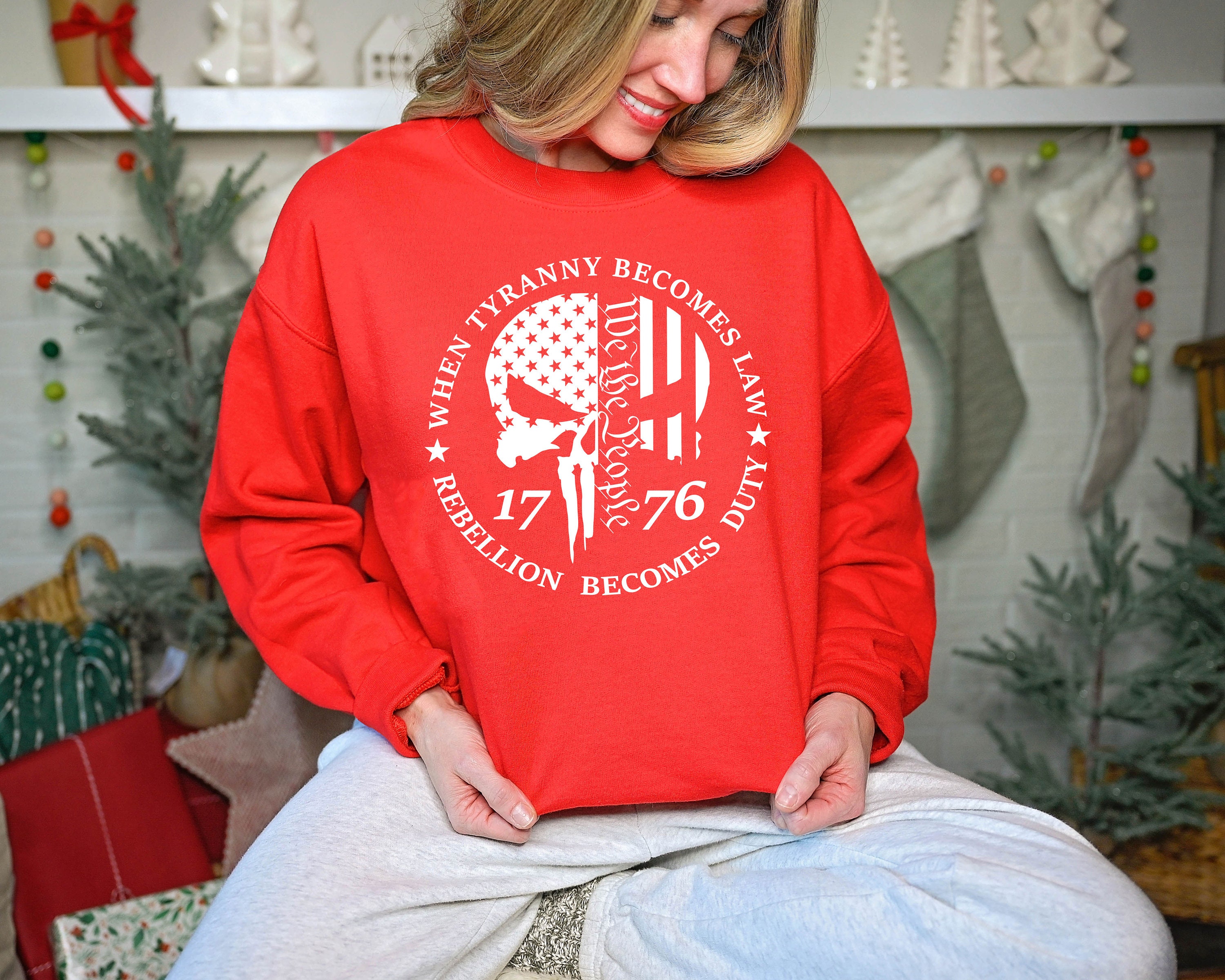 Anti Tyranny Republicans Sweatshirt, When Tyranny Becomes Law Rebellion ...
