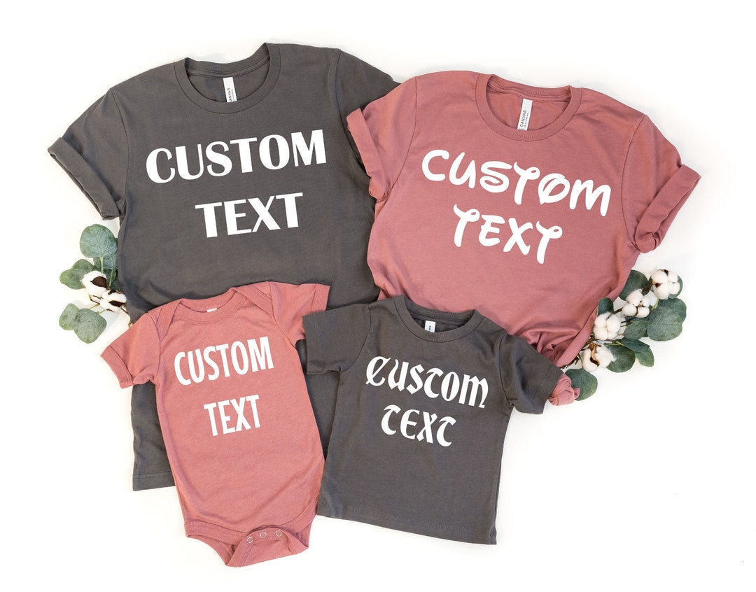 Custom Text Shirt, Personalized Writing T-shirt, Custom Saying T-shirt ...