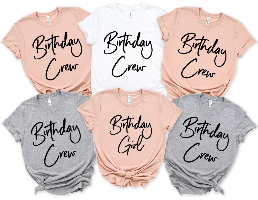 Birthday Crew Shirts | Birthday Squad T-shirts | Party Gifts | Group ...