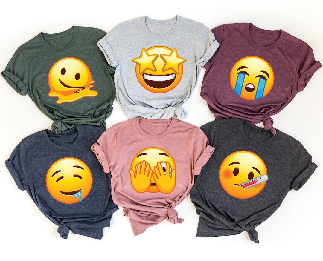 Custom Emoji Costume Shirt Gift for Family Group, Birthday Costume ...