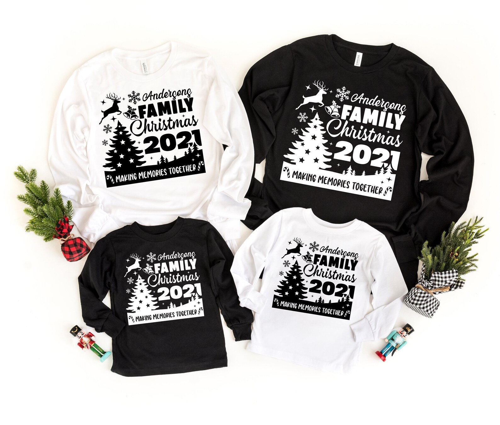 Custom Family Christmas Shirts Family Christmas Long Sleeve - Etsy