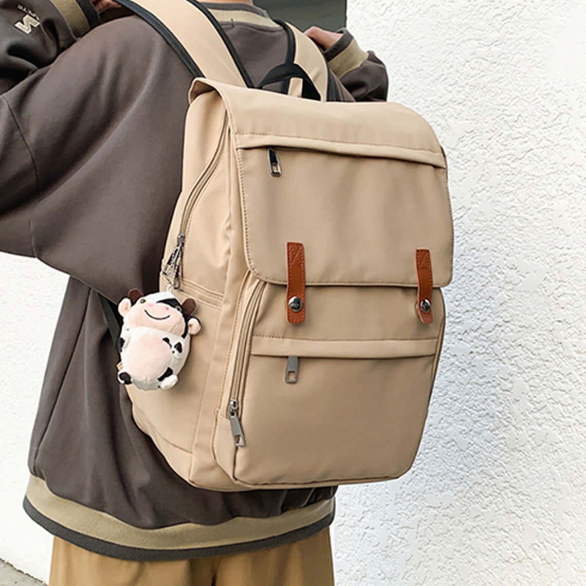 Large Capacity Vintage Travel Nylon Backpack Waterproof Retro - Etsy