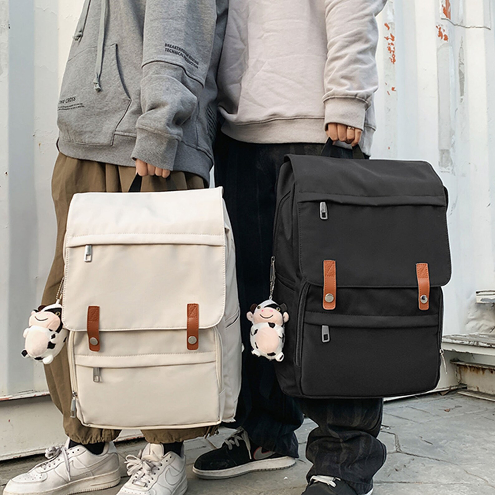 Large Capacity Vintage Travel Nylon Backpack Waterproof Retro - Etsy