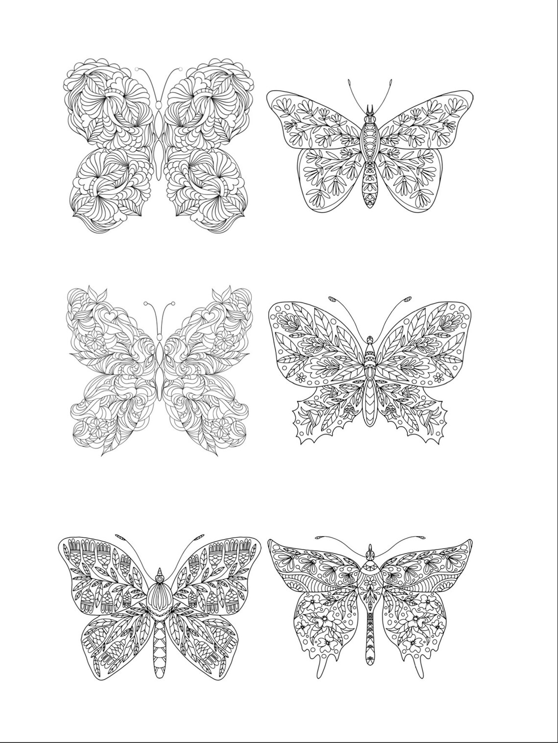 Butterfly Coloring Pages | the Butterfly Effect | Mandala Butterfly ...