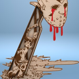 Horror Multilayerstanding Laser Cut File Svg,horror Mask Sign Svg ...