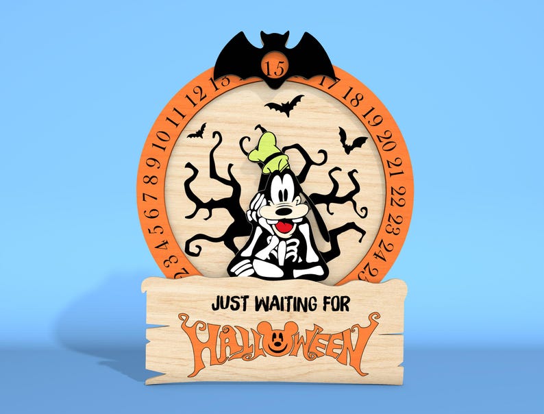 Halloween Countdown SVG Bundle, Cute Skeleton Friends Boo Sign, Spooky ...