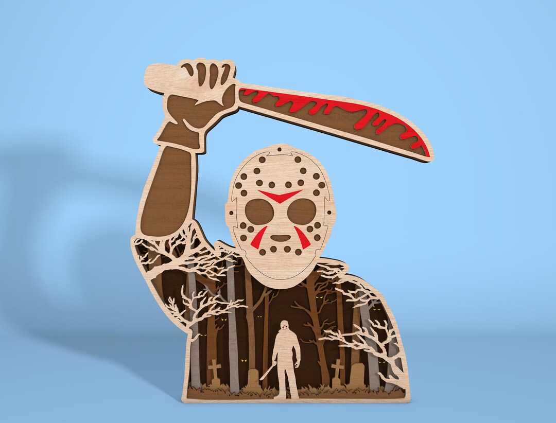 Horror Multilayer Standing Wood Sign Cut File,movie Horror Scene ...