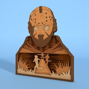 3D Multilayer Horror Laser Cut File Svg,horror Standing Layer Wood Sign ...