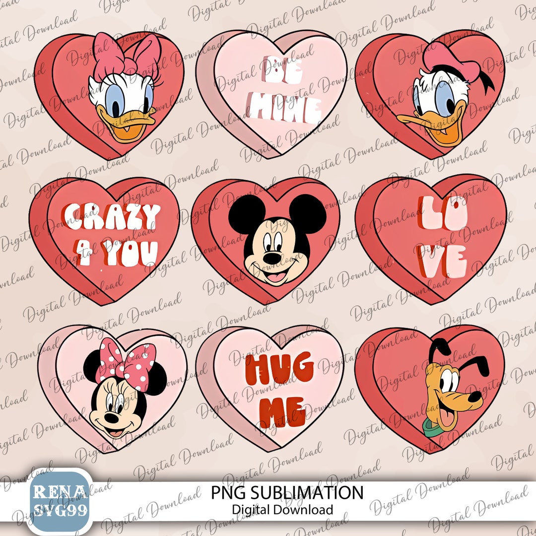 Happy Valentine Mouse and Friend Png, Valentine Shirt Design Png, Happy ...