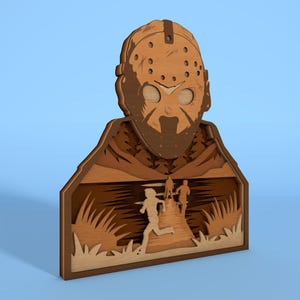3D Multilayer Horror Laser Cut File Svg,horror Standing Layer Wood Sign ...
